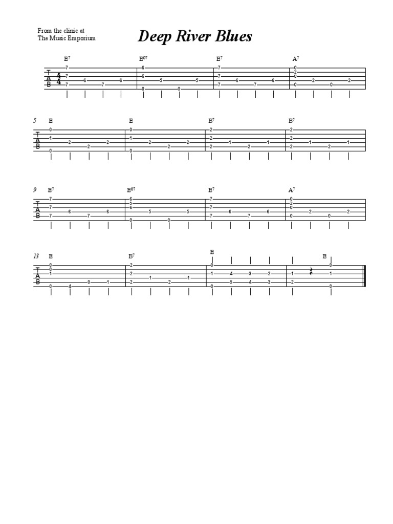 Deep River Blues | PDF