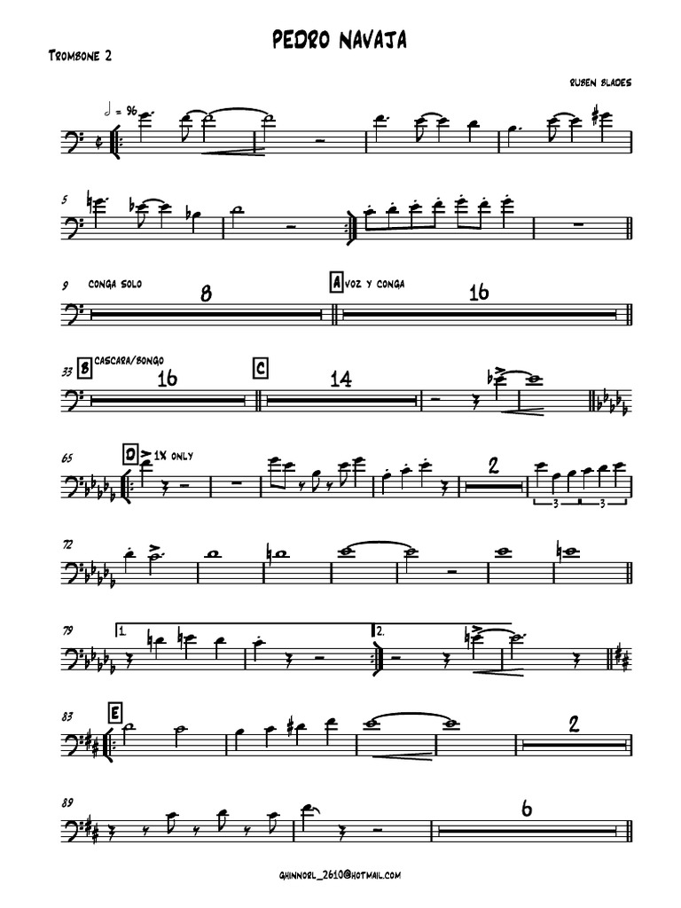 Pedro Navaja Trombon 2 | PDF