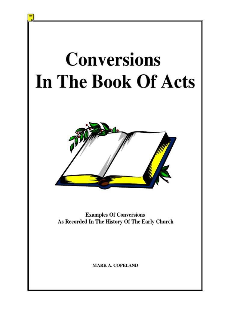 Conversions in The Book of Acts | PDF | Jesus | Baptism