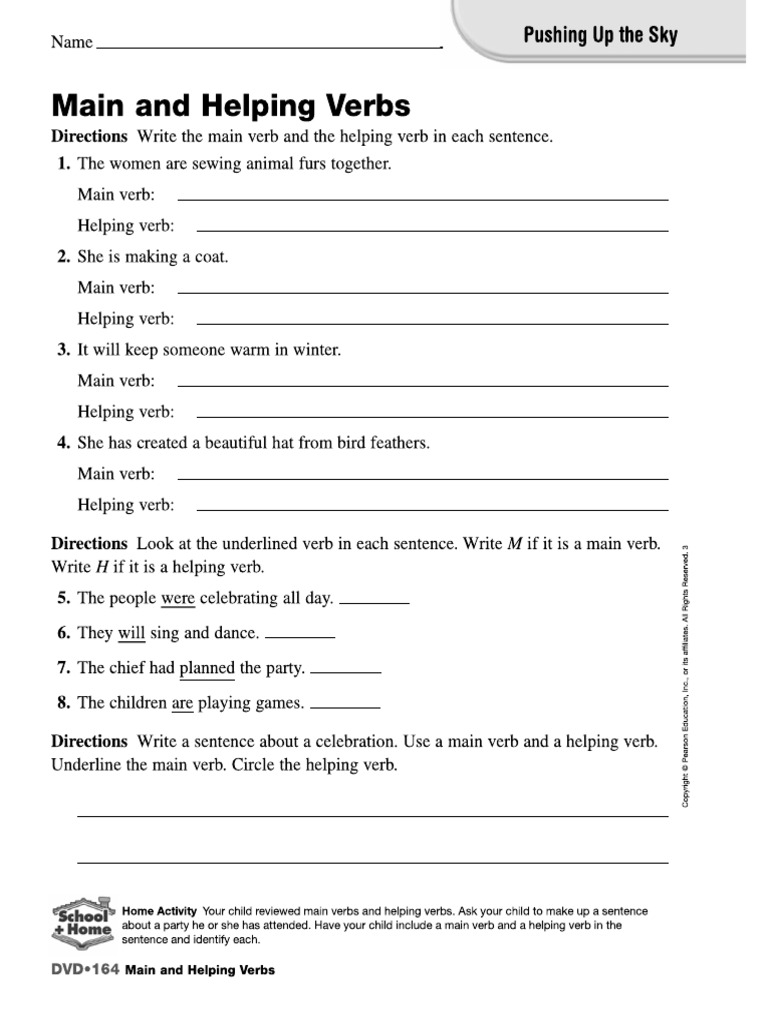 Main and Helping Verbs | PDF