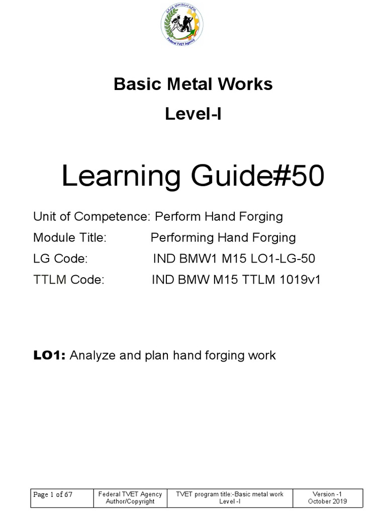 Basic Metal Works | PDF | Forging | Forge