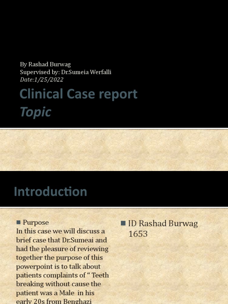 Clinical Case Conference | PDF | Dentistry | Causes Of Death