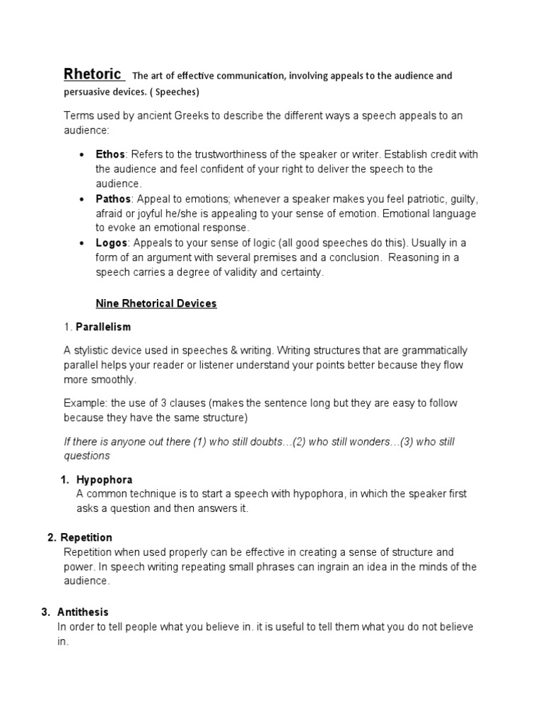 Rhetoric Ads Propaganda Techniques | PDF | Public Speaking | Rhetoric