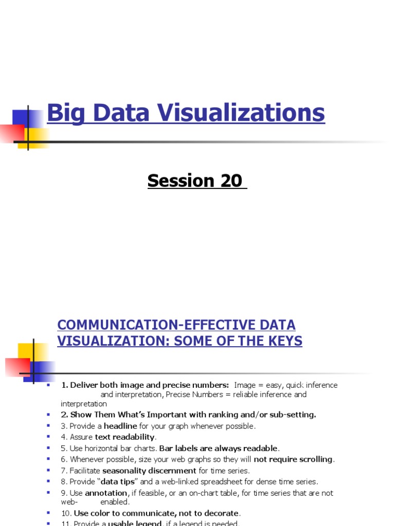 Session 21 Big Data Visualization | PDF | Big Data | Visualization (Graphics)