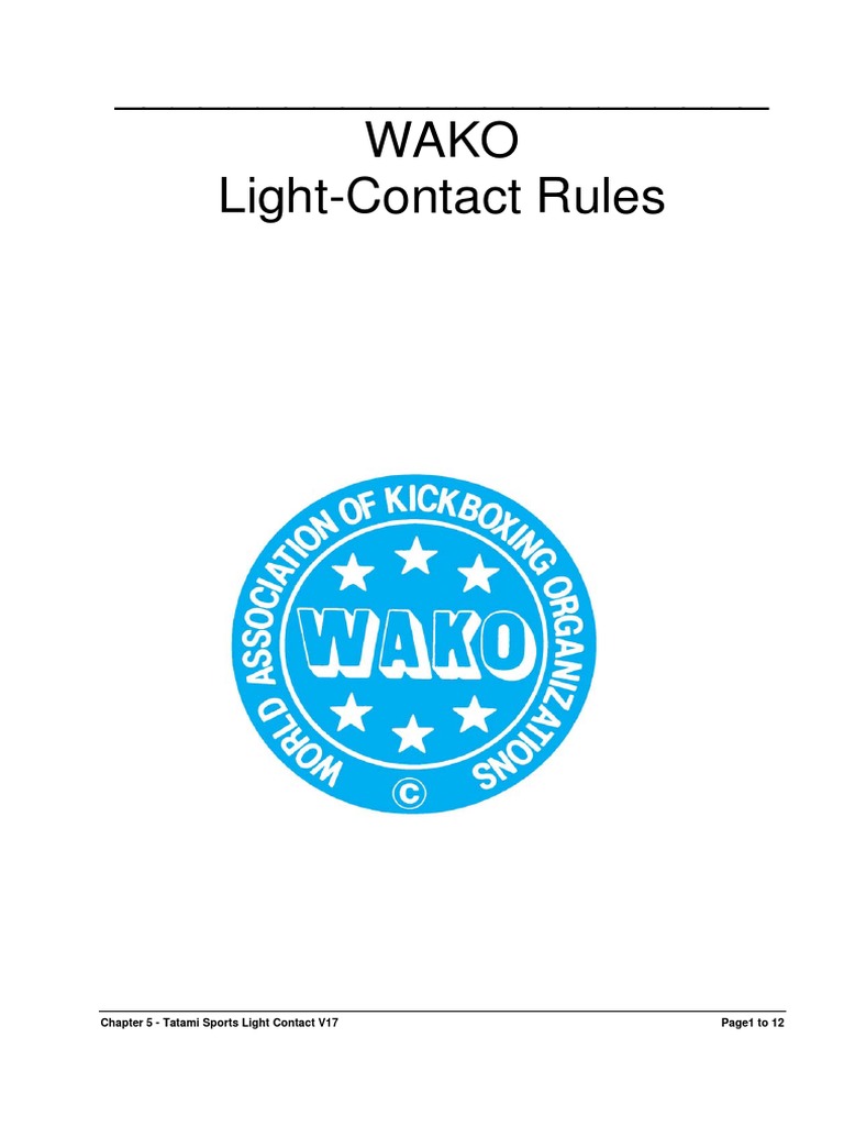 Chapter 5 - Light Contact - v19 | PDF | Referee | Professional Wrestling
