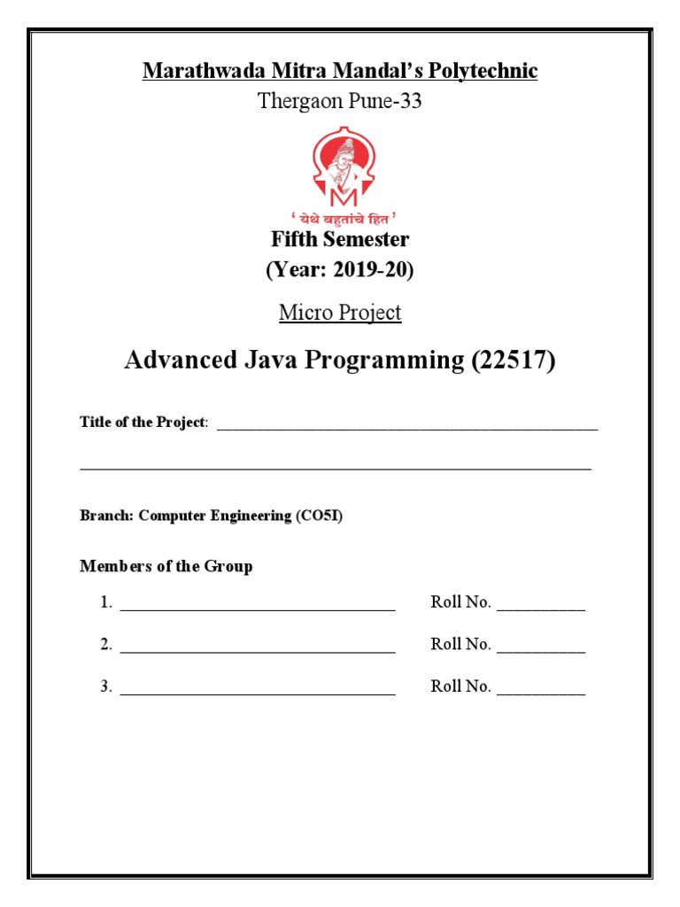 Micro Project Pregress Report Ajp 1 | PDF