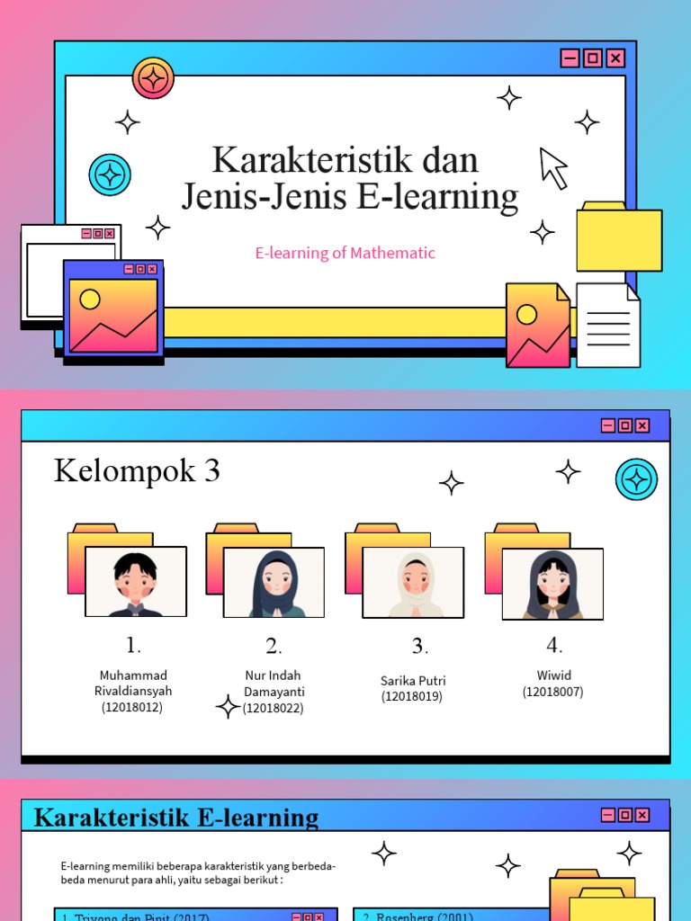 Karakteristik dan Jenis-Jenis E-learning dalam Pembelajaran | PDF
