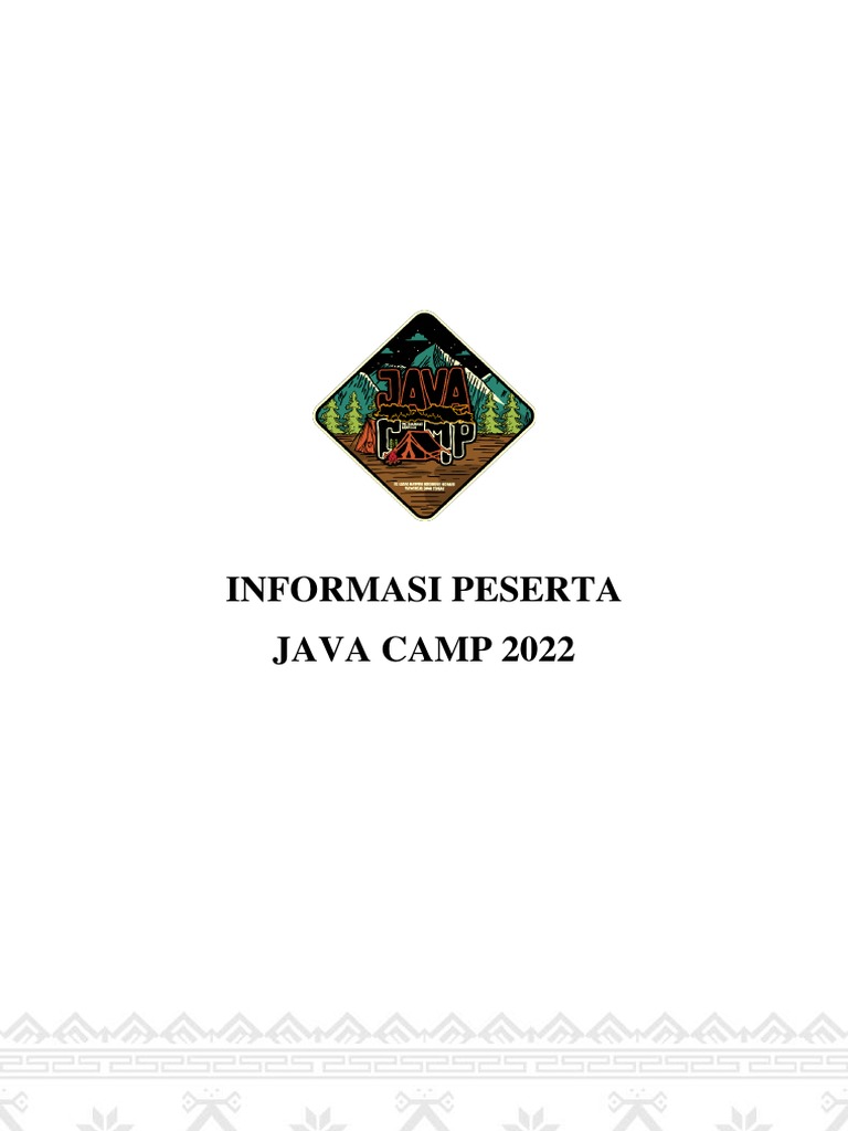 Buku Panduan Peserta Java Camp 2022 | PDF