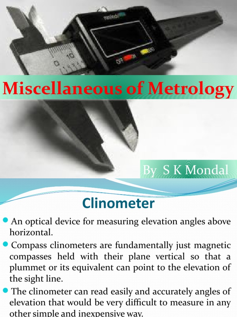 Ch-26 Miscellaneous of Metrology | PDF | Measuring Instrument ...