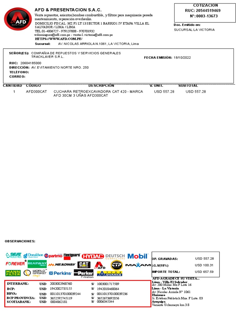 Cot Track 13673 | PDF