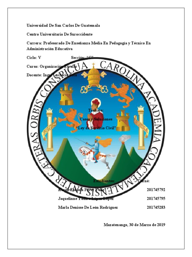 Ley De Servicio Civil Pdf Guatemala