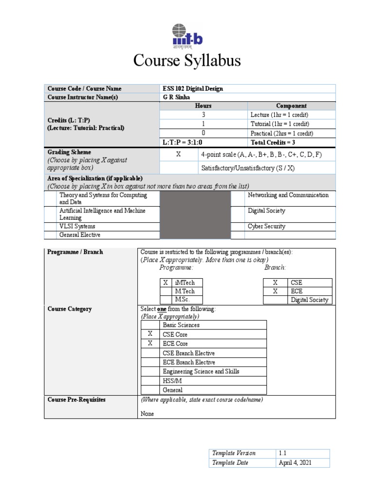 ESS 102 Digital Design | PDF | Logic Gate | Digital Electronics