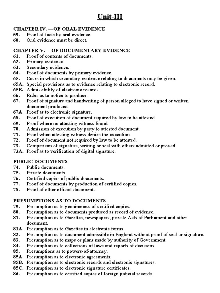 Indian Evidence Act | PDF | Evidence (Law) | Document