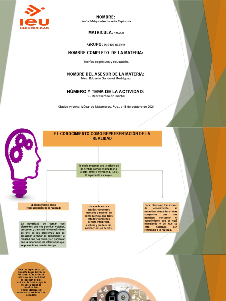 Representación Mental | PDF | Mente | Conocimiento