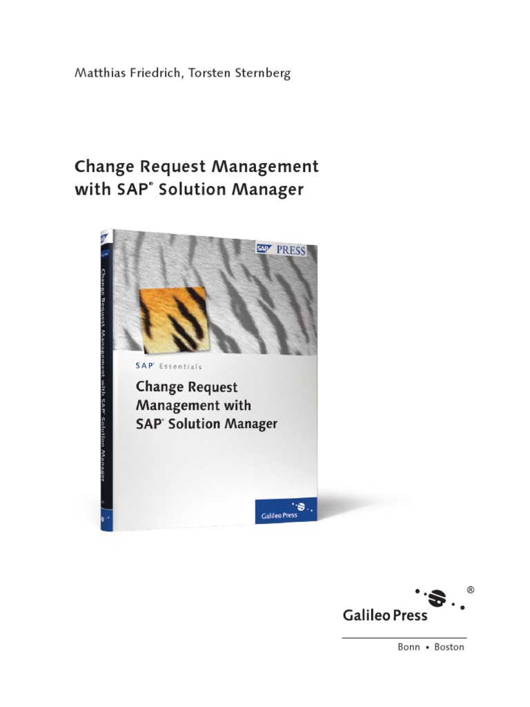 Sappress Change Request Management | PDF | Itil | Business Process