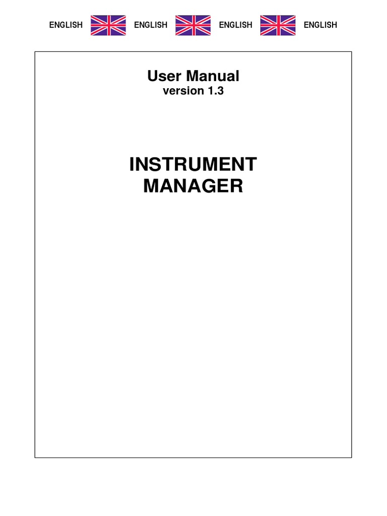 Manual Instrument - Manager | PDF | Calibration | Parameter (Computer Programming)