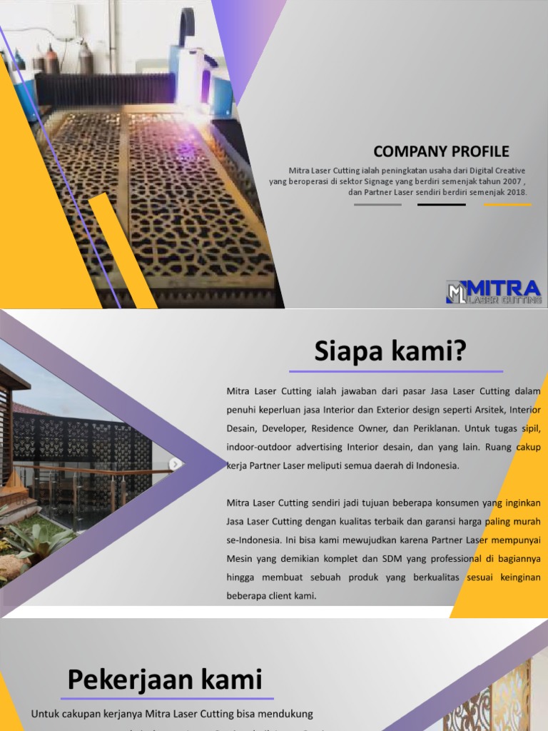 Company Profile Mitra Laser Cutting | PDF