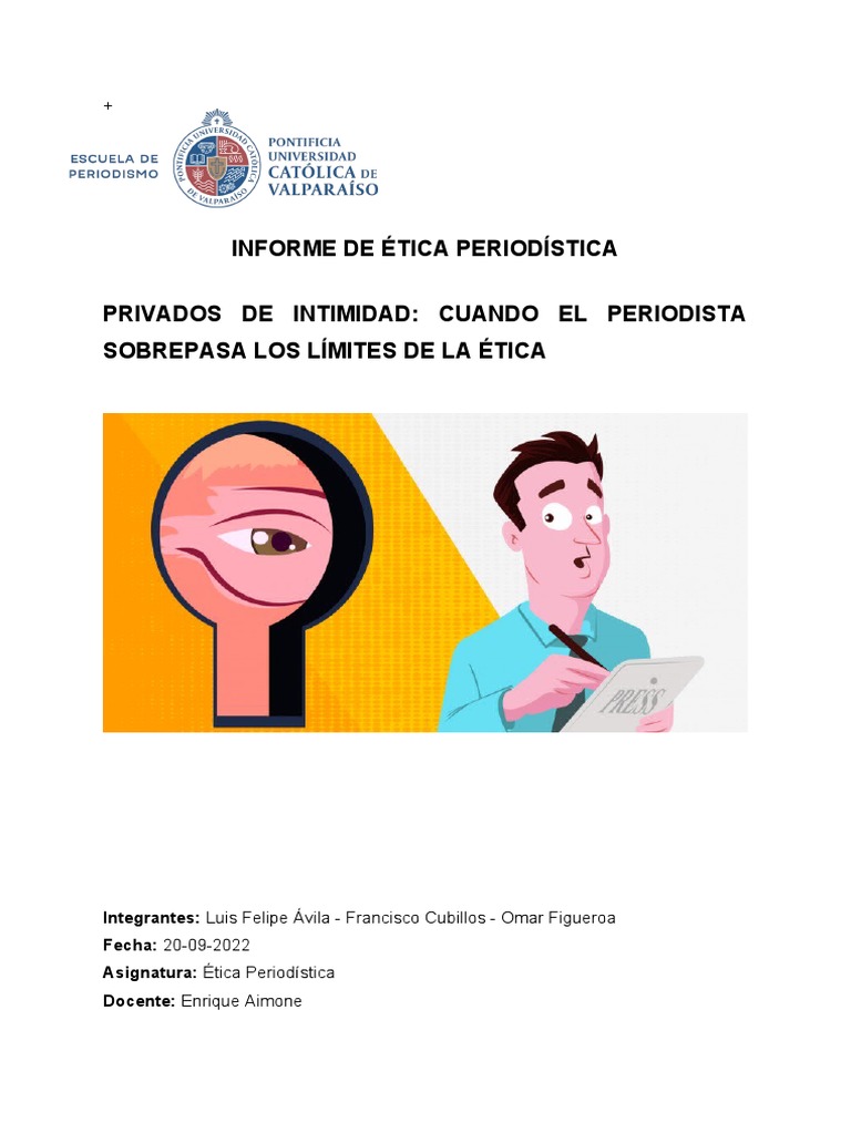 INFORME DE ÉTICA PERIODÍSTICA - LuisFelipeÁvila - FranciscoCubillos ...