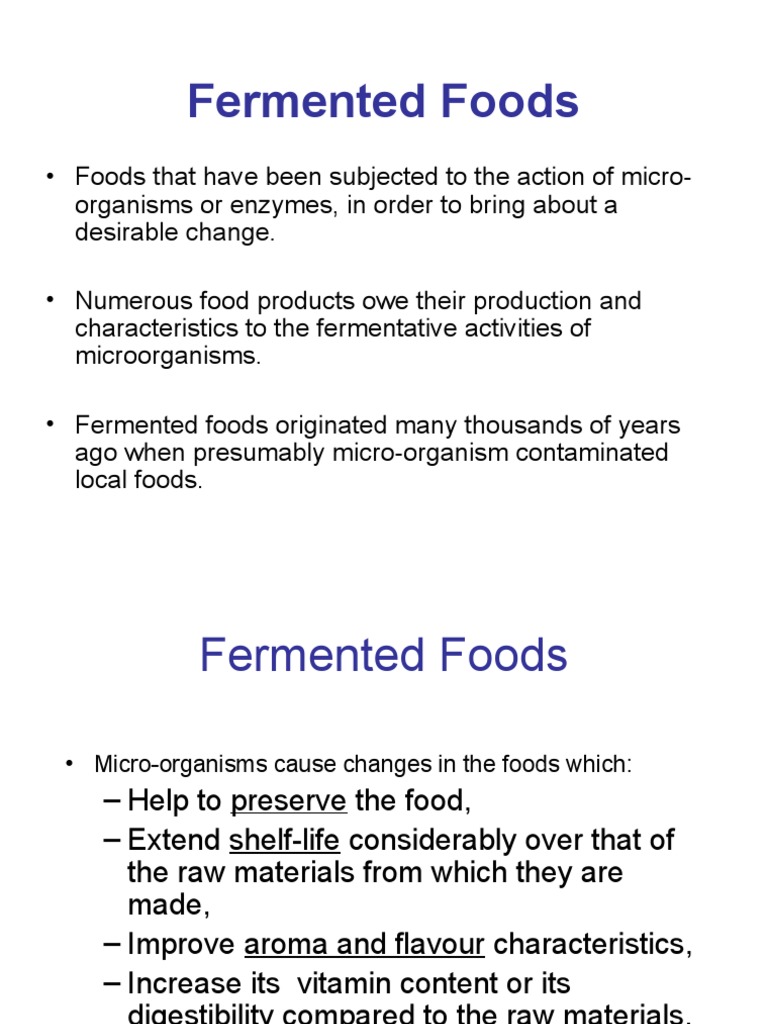 Fermented Food | PDF | Lactobacillus | Foods