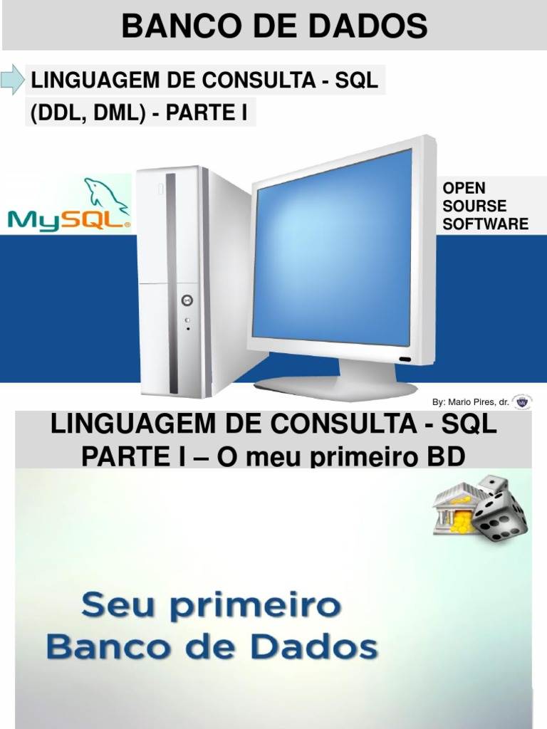 Aula 5 - Linguagem de Consulta - SQL (DDL, DML) - Parte I | PDF | SQL ...