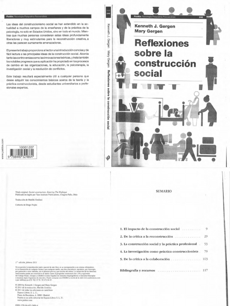 Gergen y Gergen. Reflexiones Sobre Construcción Social | PDF