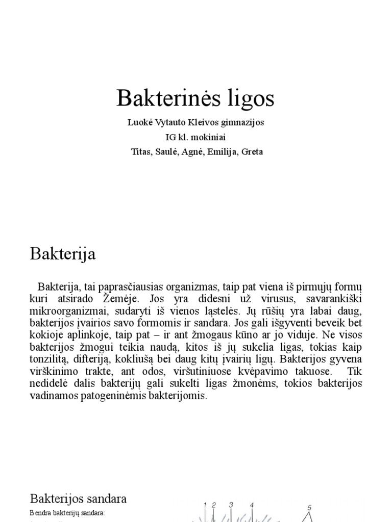 BakterinÄ S Ligos 2 | PDF