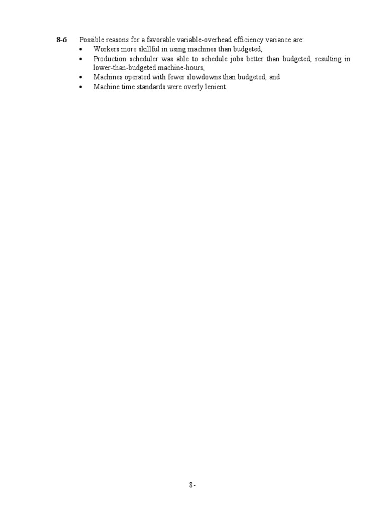 ACCT 401 CH 8 EXE TEXTBOOK Answers | PDF | Long Run And Short Run | Cost Of Goods Sold