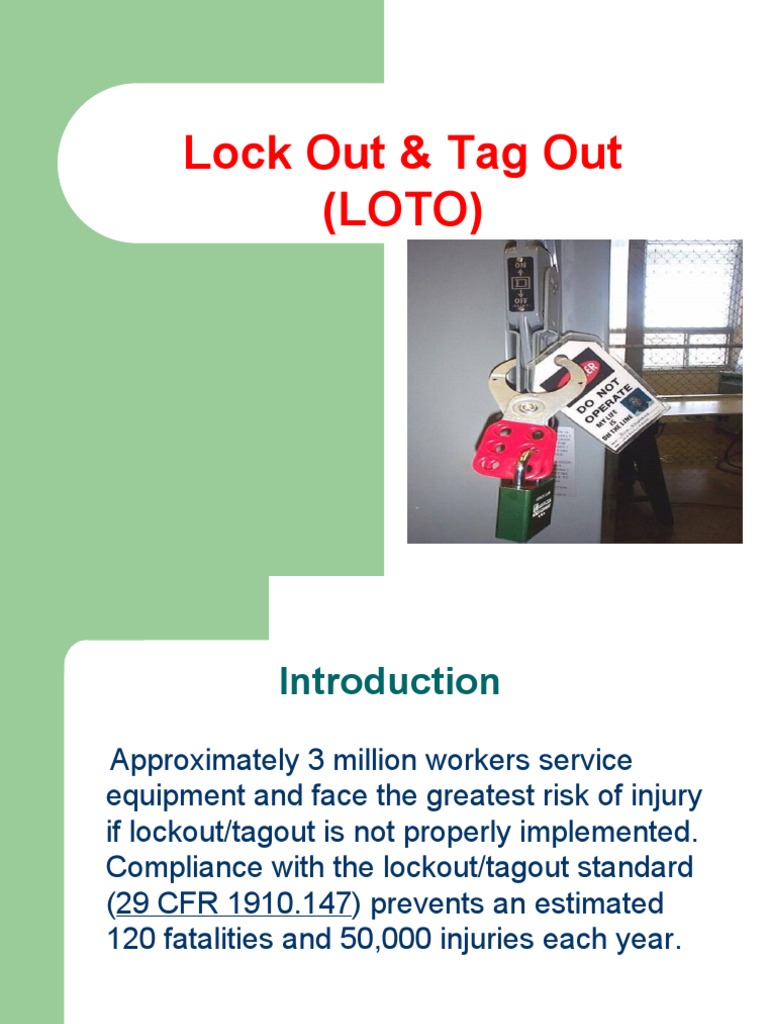 LOTO Safety with Lockout Tagout Procedures | PDF | Safety ...