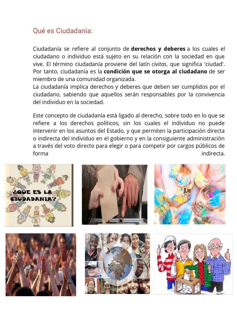 Qué Es Ciudadanía | PDF