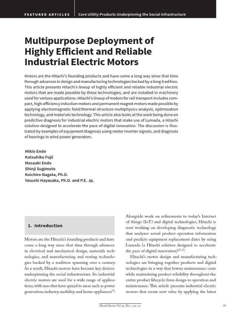 Hitachi Development in Traction For Dump Truck | PDF | Electric Motor ...