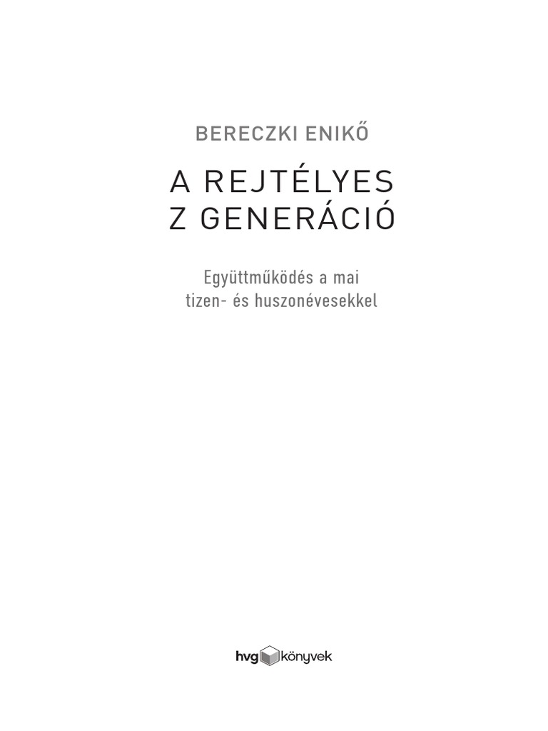 Z Generacio Beleolv | PDF