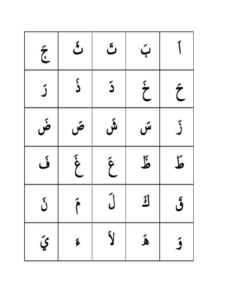Huruf Hijaiyyah (Fathah) | PDF