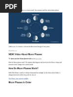 Montessori Moon Phases 3 Part Cards | PDF | Planemos | Planets Of The ...