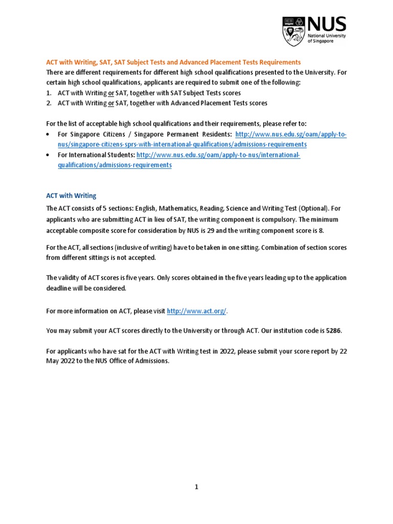 Act Sat 2022 Pdf Act Test Sat