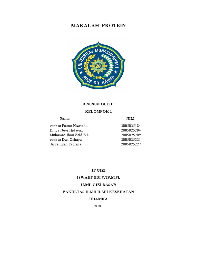 Tugas Makalah Protein | PDF