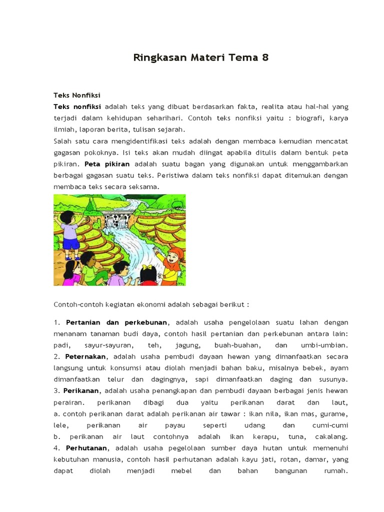 Ringkasan Materi Tema 8 | PDF
