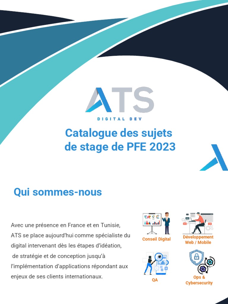 Catalogue Stages PFE 2023 ATS | PDF | Internet | Internet et Web