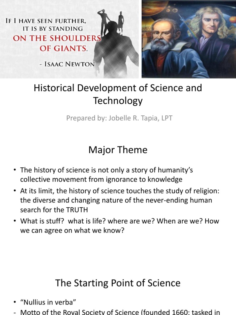 #2 Historical Development of Science and Technology | PDF | Science ...