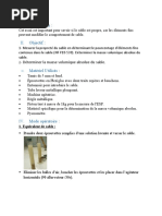 TP Equivalent de Sable | PDF