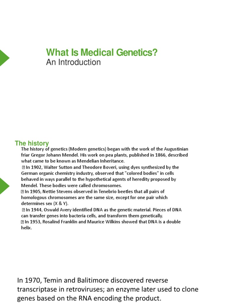 What Is Medical Genetics?: An Introduction | PDF | Genetic Disorder ...