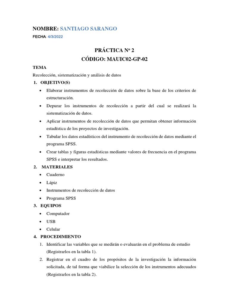Practica 2 | PDF | Método de enseñanza | Spss