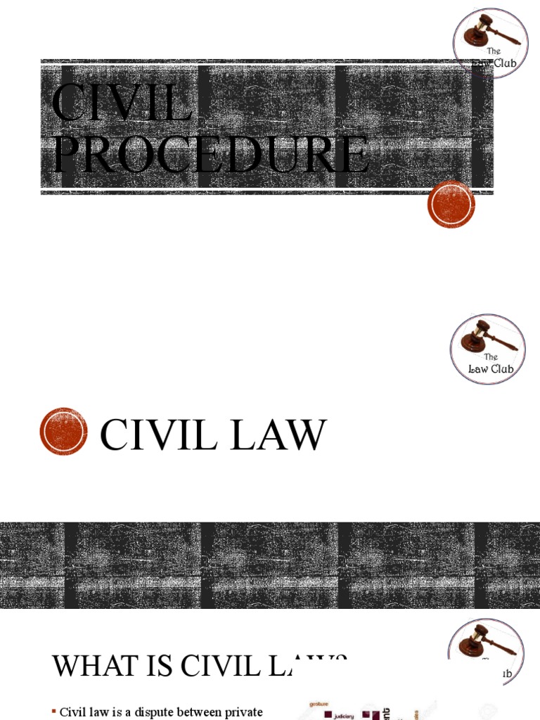 Civil Procedure PPT | PDF | Evidence (Law) | Discovery (Law)