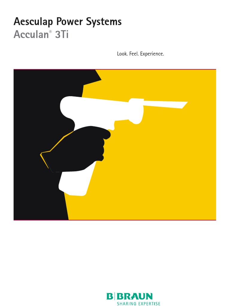 Acculan 3ti: Aesculap Power Systems | PDF | Drill | Battery Charger