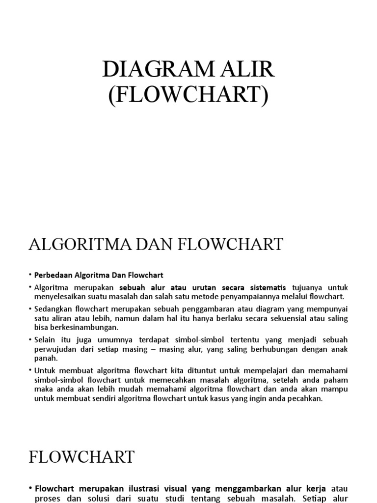 Diagram Alir (Flowchart) | PDF