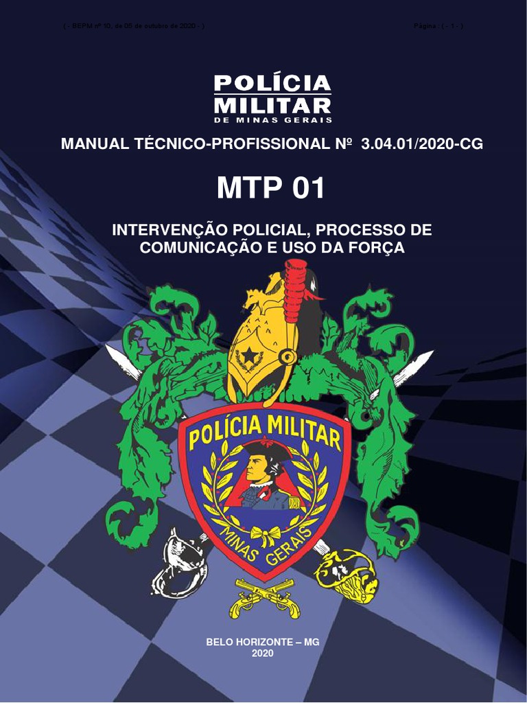 MTP 01 | Download grátis PDF | Polícia | Polícia militar