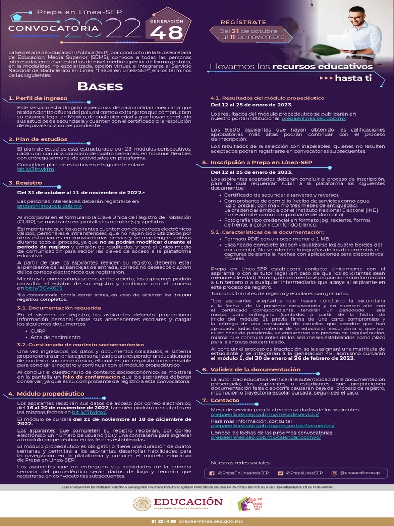 09C.05 Bases Convocatoria 2022-G48 | PDF