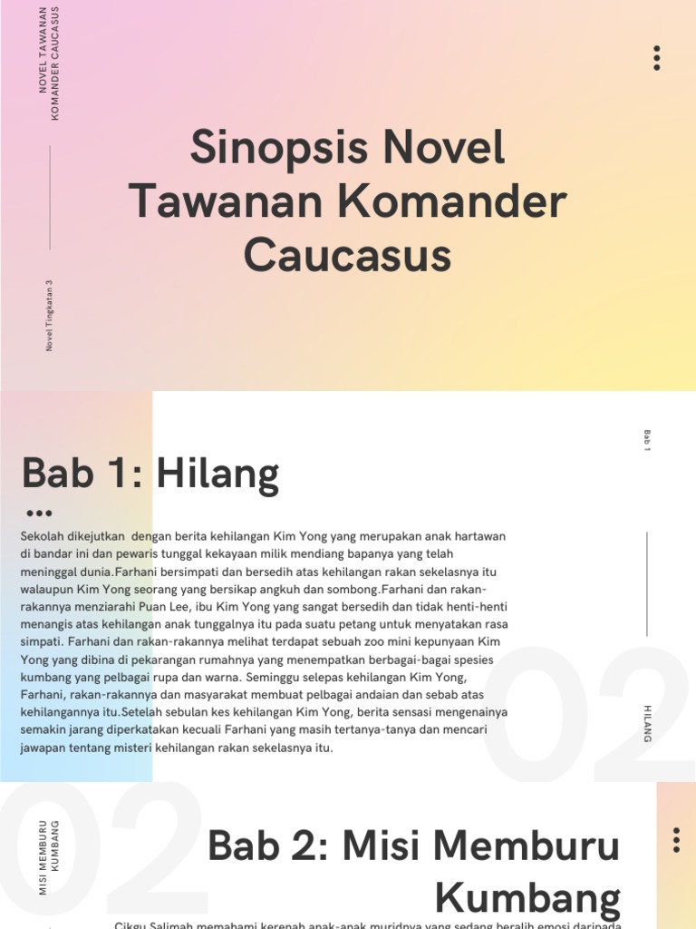 Sinopsis Novel t3 TKC | PDF