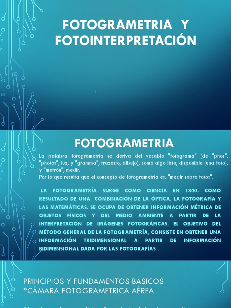 01.FOTOGRAMETRIA Clase Presentación. | PDF | Espectro electromagnético | Radiación electromagnética