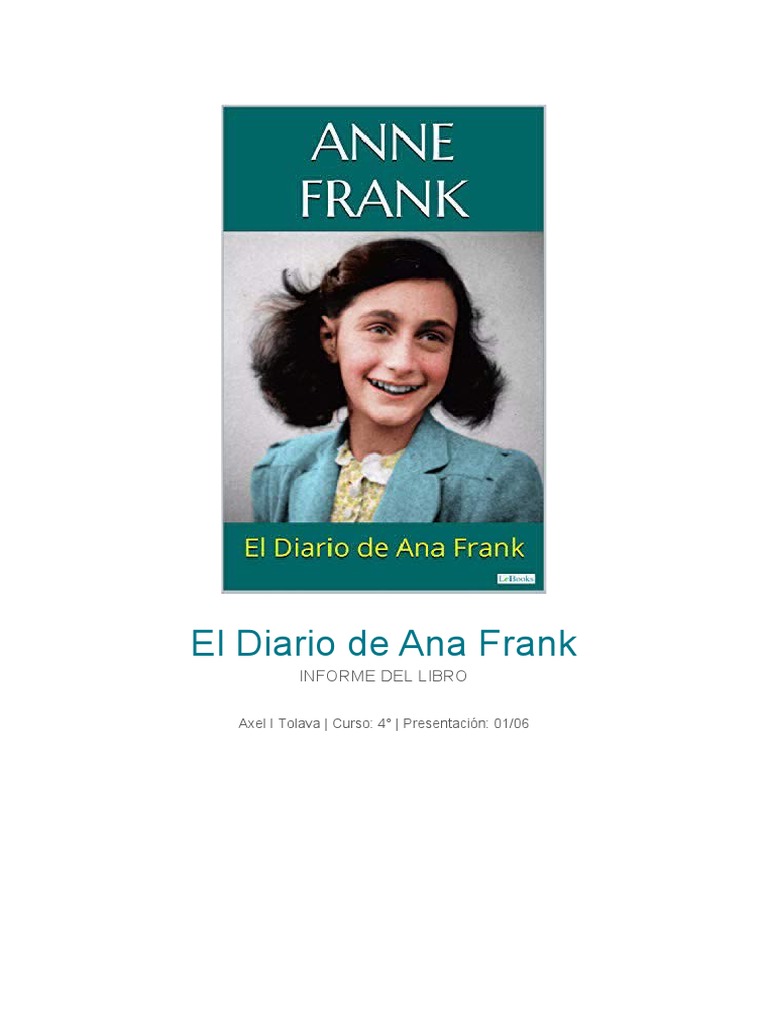 Informe sobre El Diario de Ana Frank | PDF | Amor