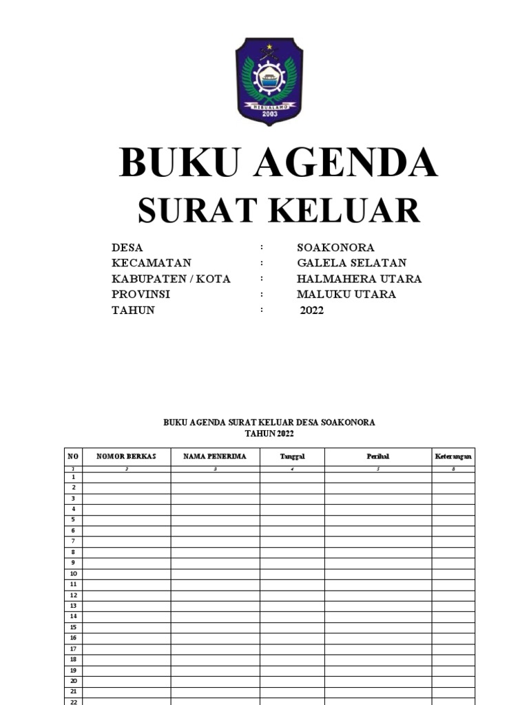 Surat Keluar Masuk Buku Tamu | PDF